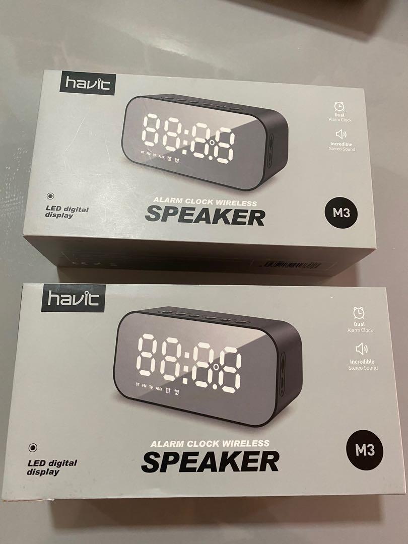 Havit M3 Bluetooth Speaker and Alarm Clock, Audio, Soundbars, Speakers ...