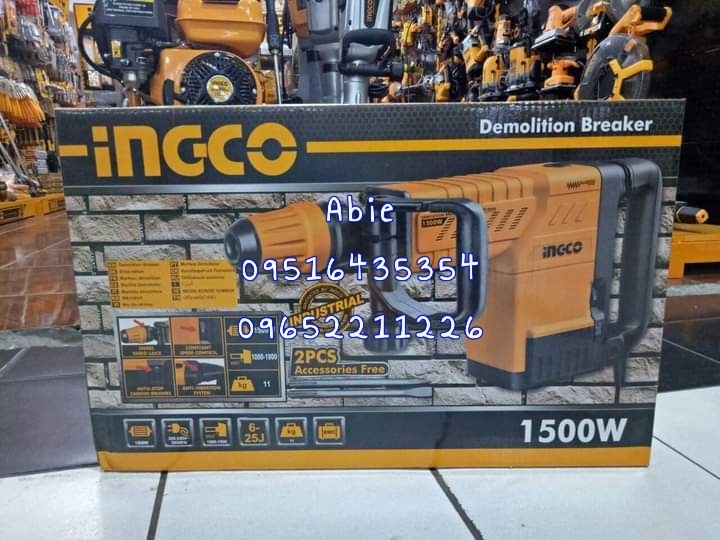 INGCO Industrial PDB15006 1500w Demolition Breaker / Jack Hammer with ...