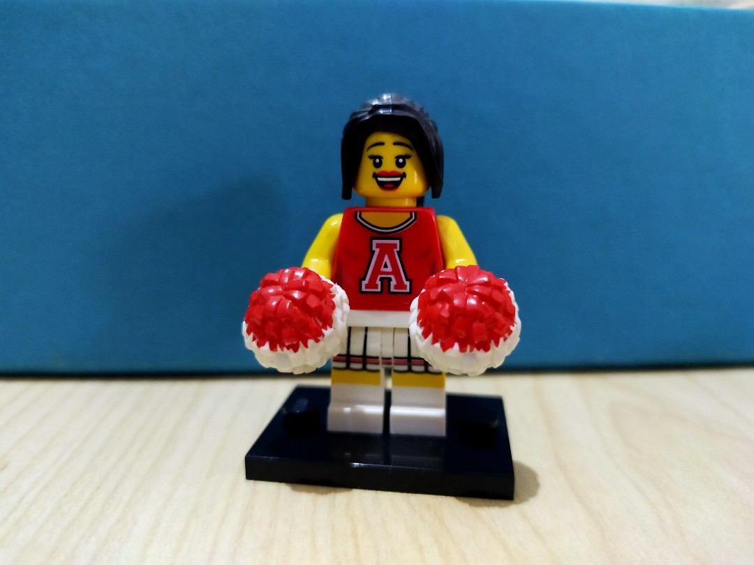 Mainan lego minifigures red cheerleader (series8), Toys & Collectibles ...