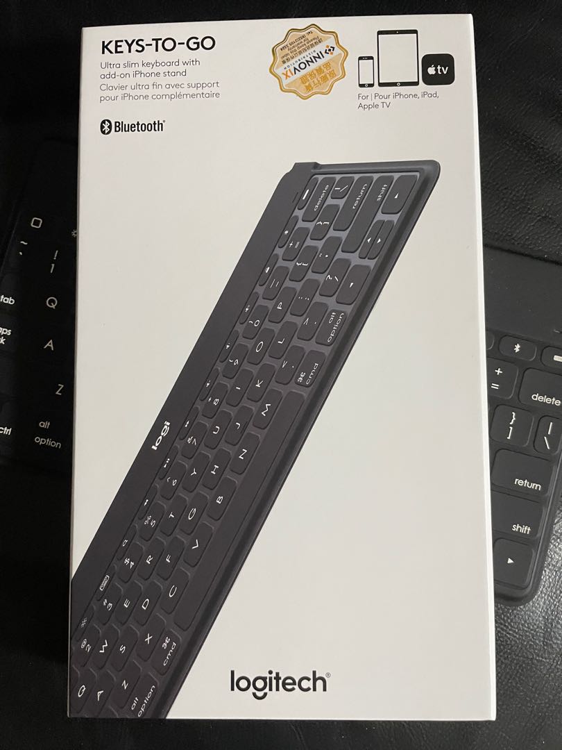 [logitech] Keys-to-go Bluetooth Keyboard 超輕薄藍牙鍵盤 (for iPhone iPad Apple ...
