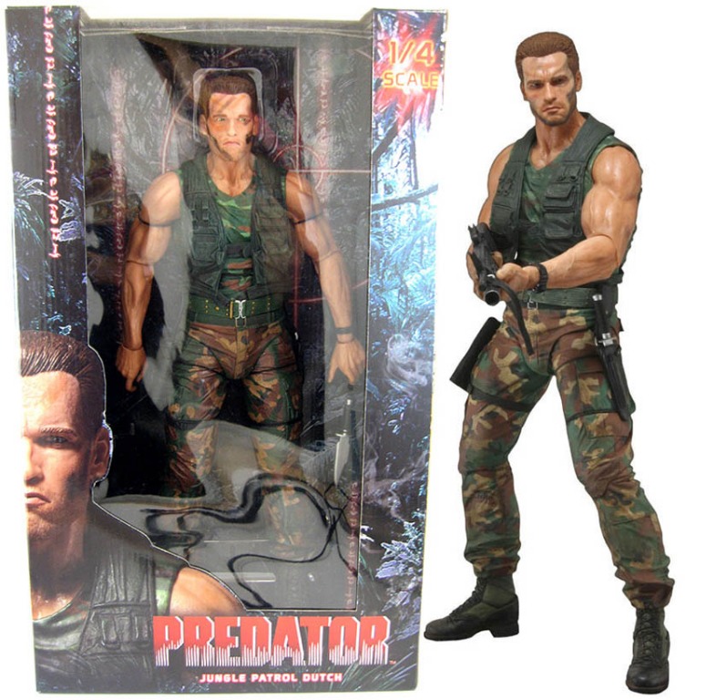 Neca The Predator Jungle Patrol Dutch Predators Hunter 18 Inch Action ...