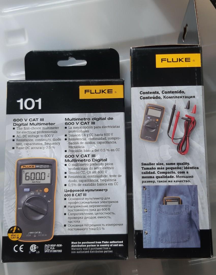 New Fluke 101 Multimeter, Health & Nutrition, Health Monitors ...