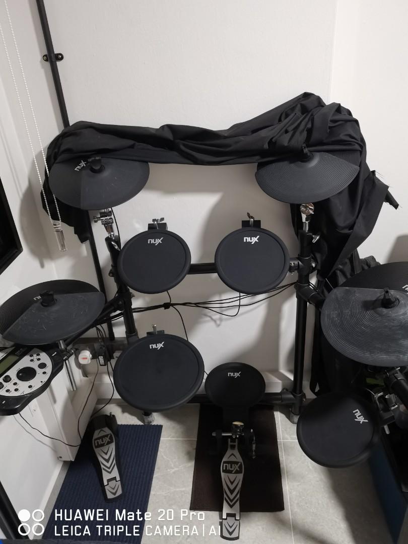 Nux DM-5 electric drums, Music & Media, Music Instruments on Carousell
