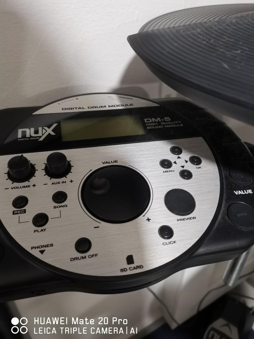 Nux DM-5 electric drums, Music & Media, Music Instruments on Carousell