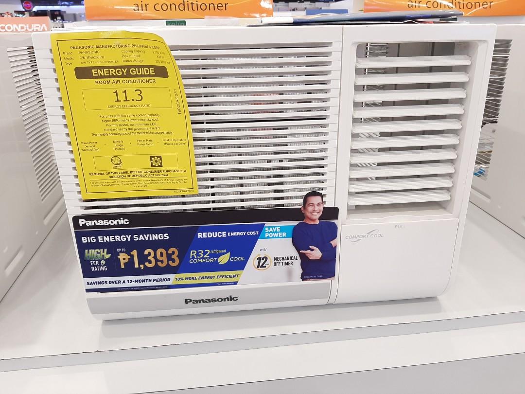Panasonic window type aircon 1hp, TV & Home Appliances, Air ...