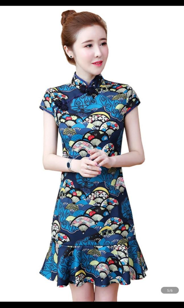 Plus size cheongsam, Women's Fashion, Muslimah Fashion, Dresses on ...