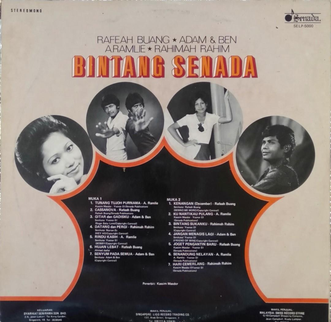 Rafeah Buang, Adam & Ben, a.ramlie, Rahimah Rahim-Bintang Senada ...