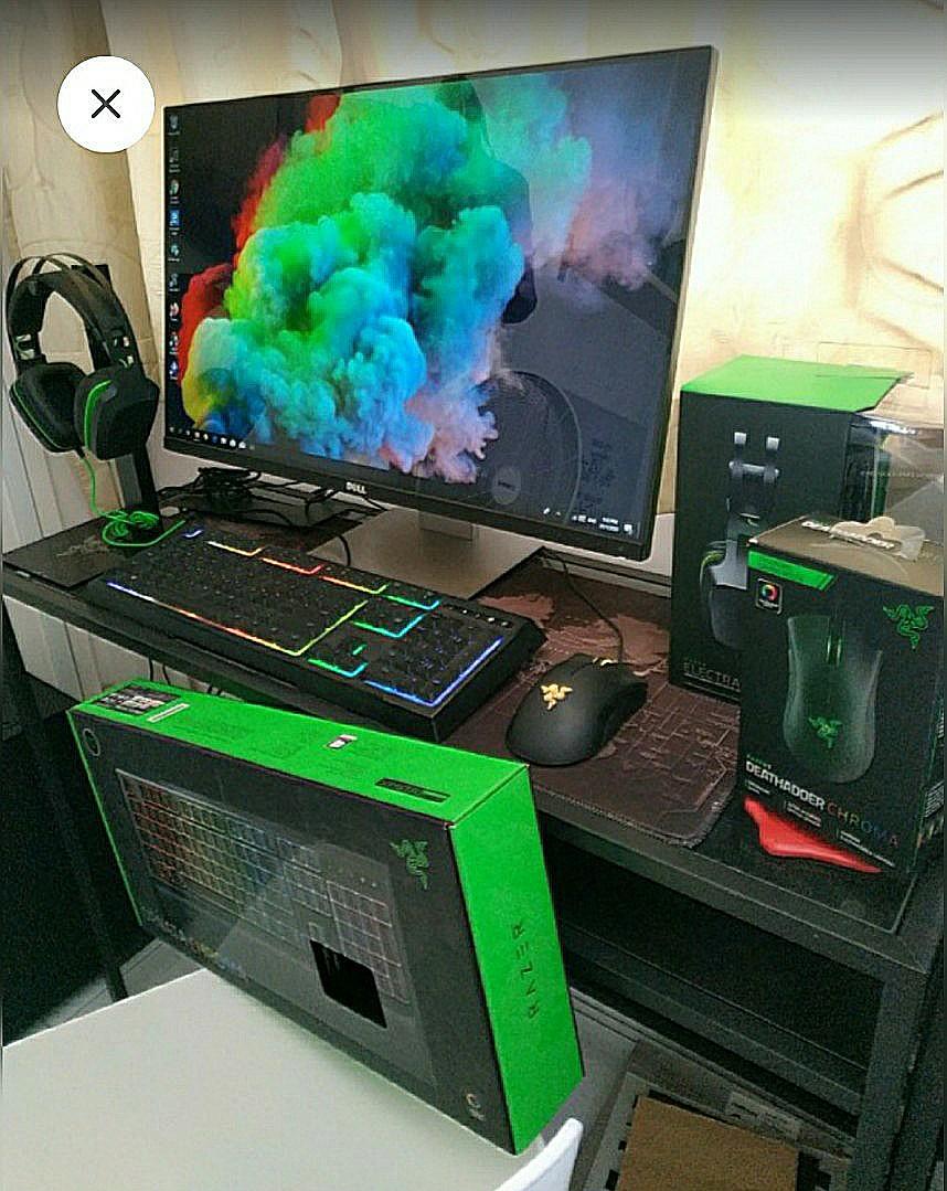 RAZER + 27" Dell LED Full PC Gaming Rig Desktop (not Asus Dell Laptop ...