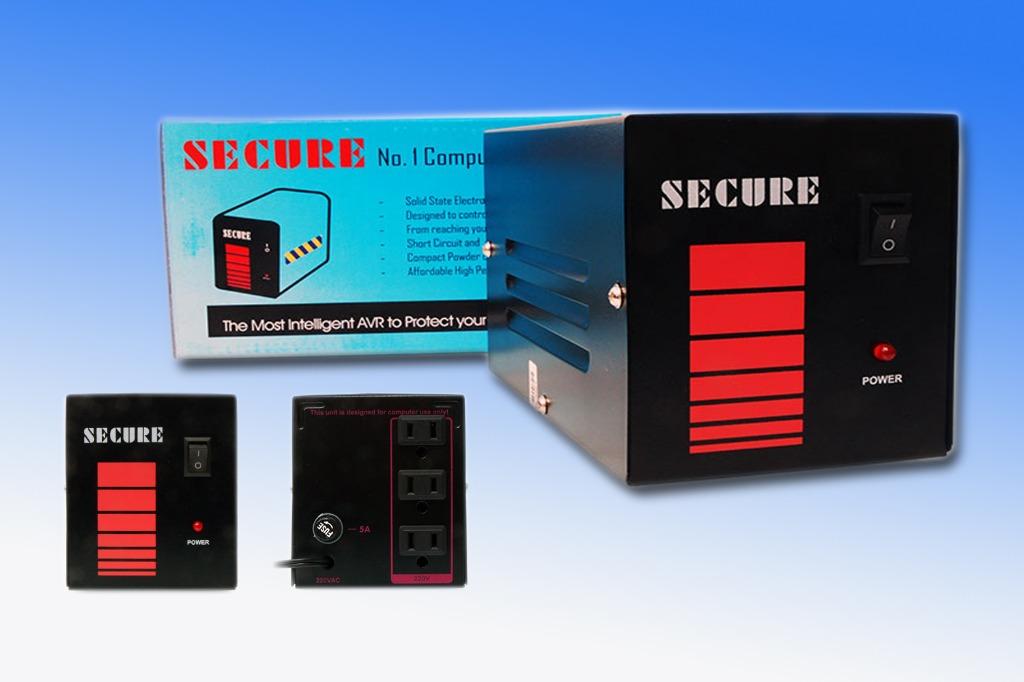 Secure AVR 500W 3x 220V AC Automatic Voltage Regulator for Computer ...