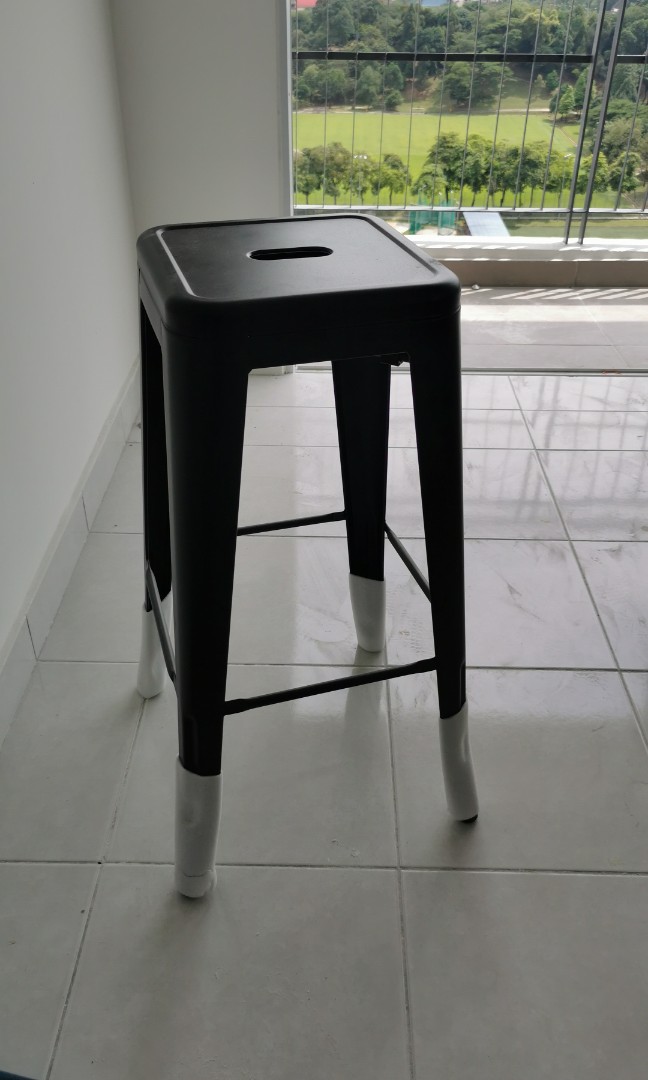 SSF Bar stool black, Furniture & Home Living, Furniture, Chairs on ...