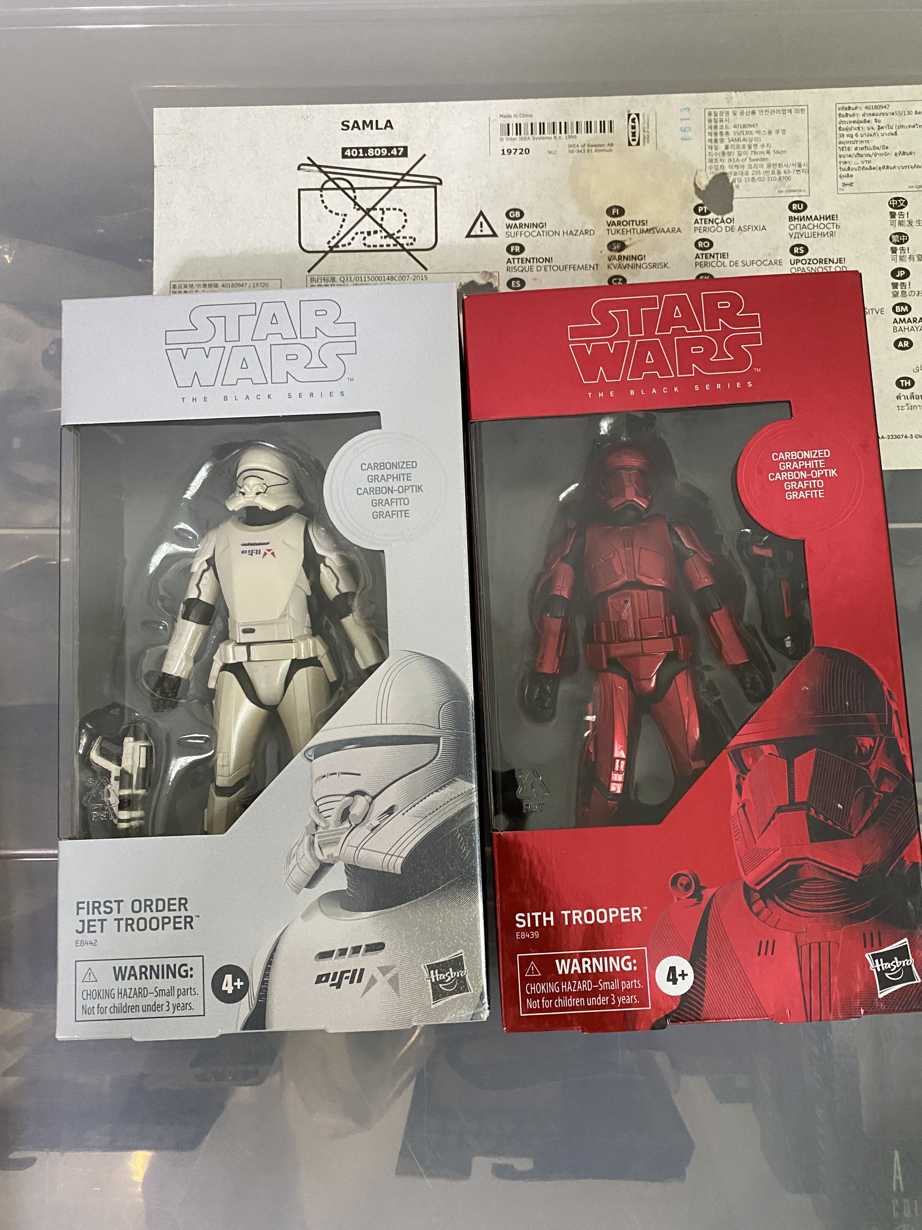 Star Wars Black Series First Order Jet Trooper & Sith Trooper ...