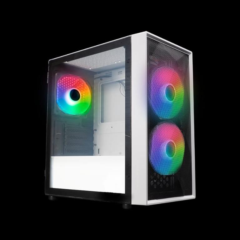 Tecware Forge M2 TG M 2 MATX ITX PC Casing Case Chassis - BLACK / WHITE ...
