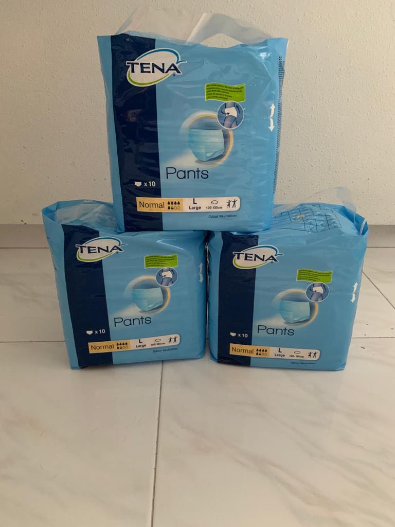 Tena pants adult diapers, Health & Nutrition, Assistive & Rehabilatory Aids, Adult Incontinence ...