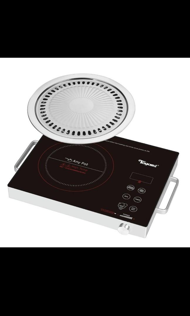 TOYOMI Digital Infrared Induction Cooker with Stainless Steel BBQ Tray ...