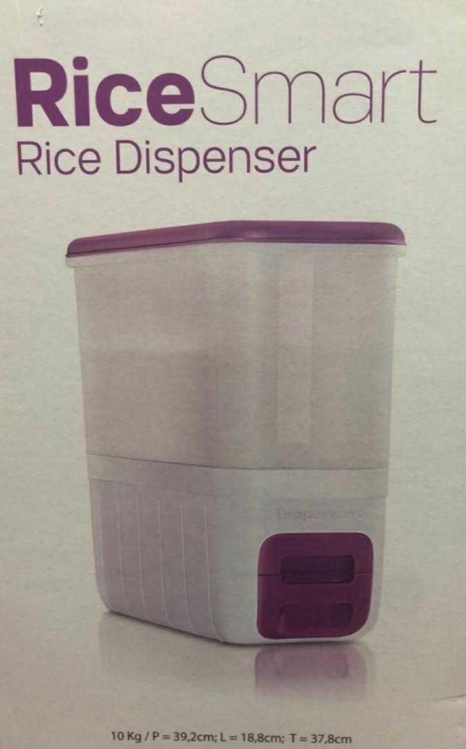 Tupperware Smart Rice Dispenser Container, Home Appliances, Kitchenware ...