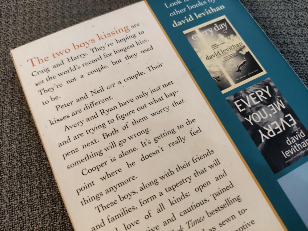 Two Boys Kissing | by David Levithan, Hobbies & Toys, Books & Magazines ...