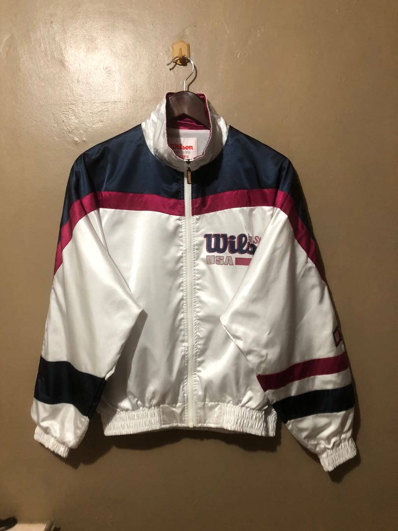 Vintage WILSON Pro Staff Tricolor Jacket, Men's Fashion, Coats, Jackets ...