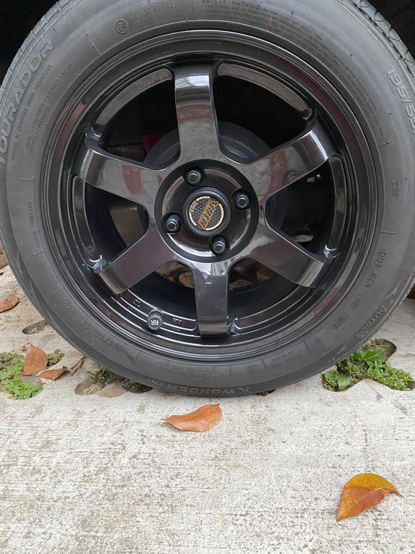 Volks racing 15” TE37 concave (Rep), Car Accessories, Tyres & Rims on ...