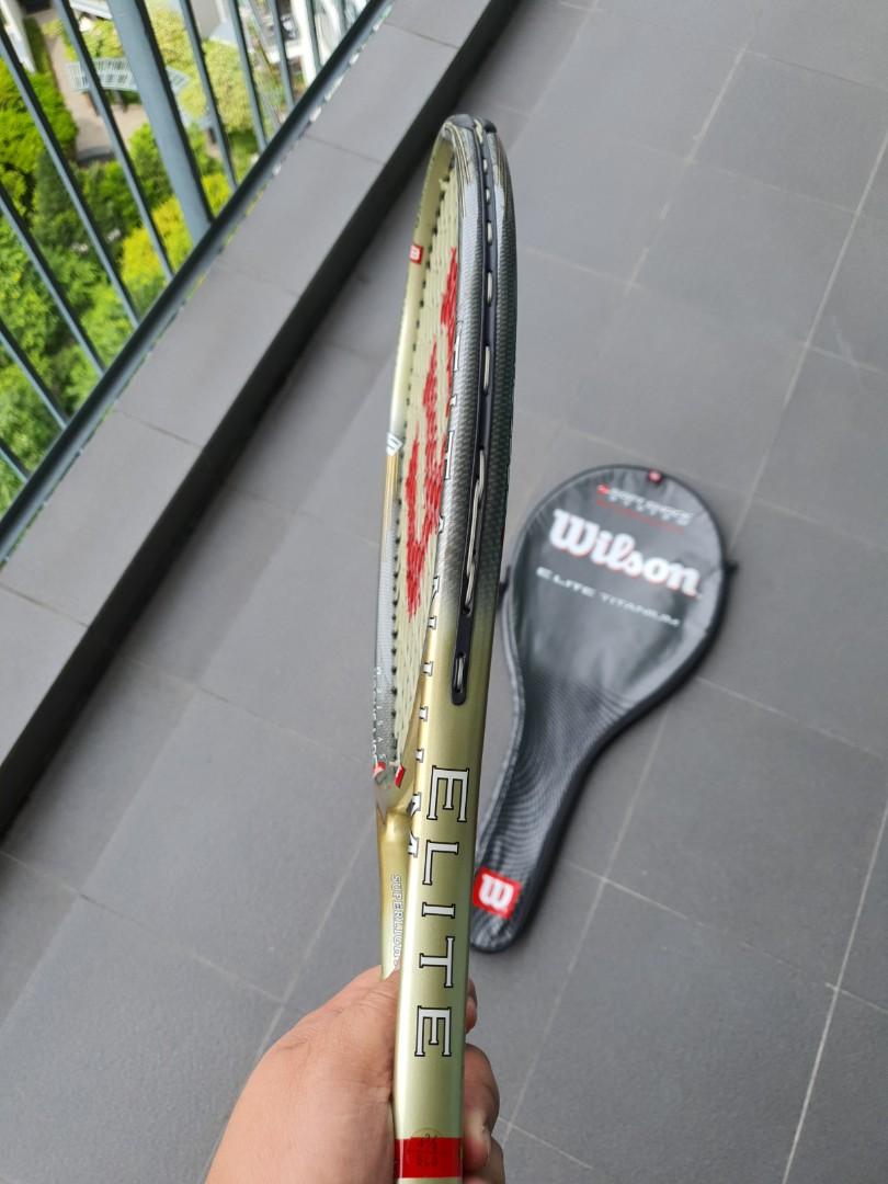 Wilson Elite Titanium soft shock Tennis Racket, Sports Equipment ...