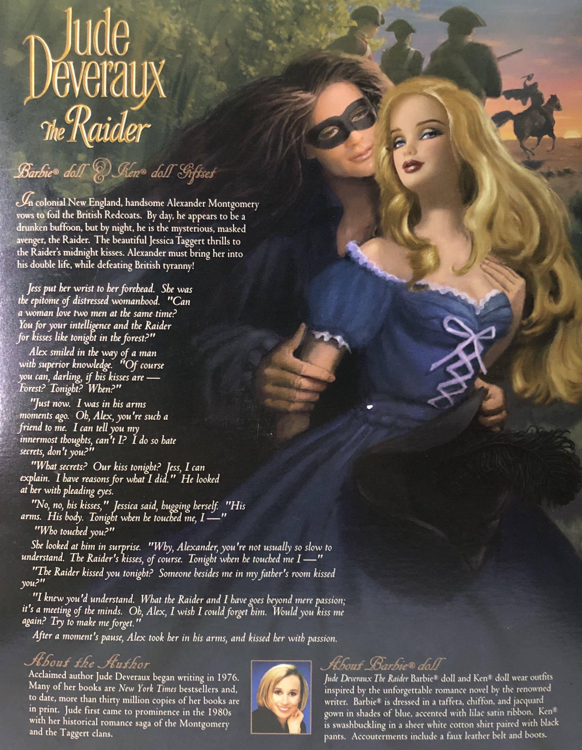 【絕版2003 Limited Edition】美國言情小說人物Jude Deveraux The Raider Barbie® and ...