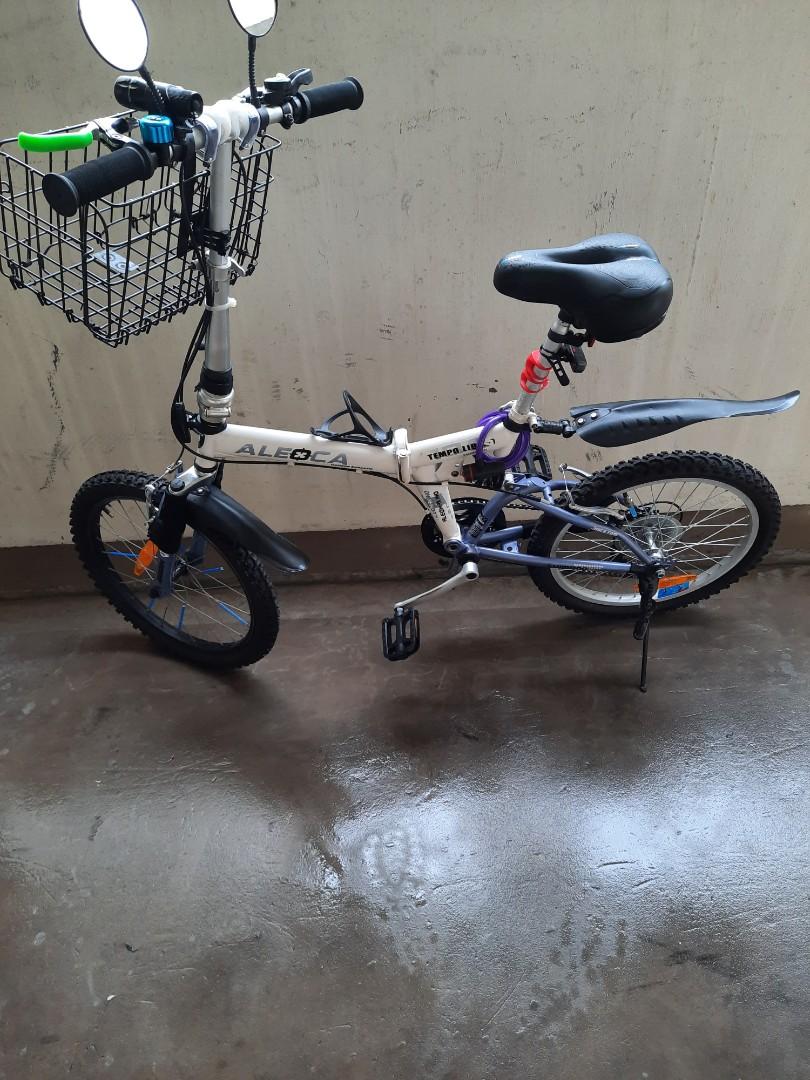 20 inch Aleoca Foldable bicycle with front and back suspension, Sports ...