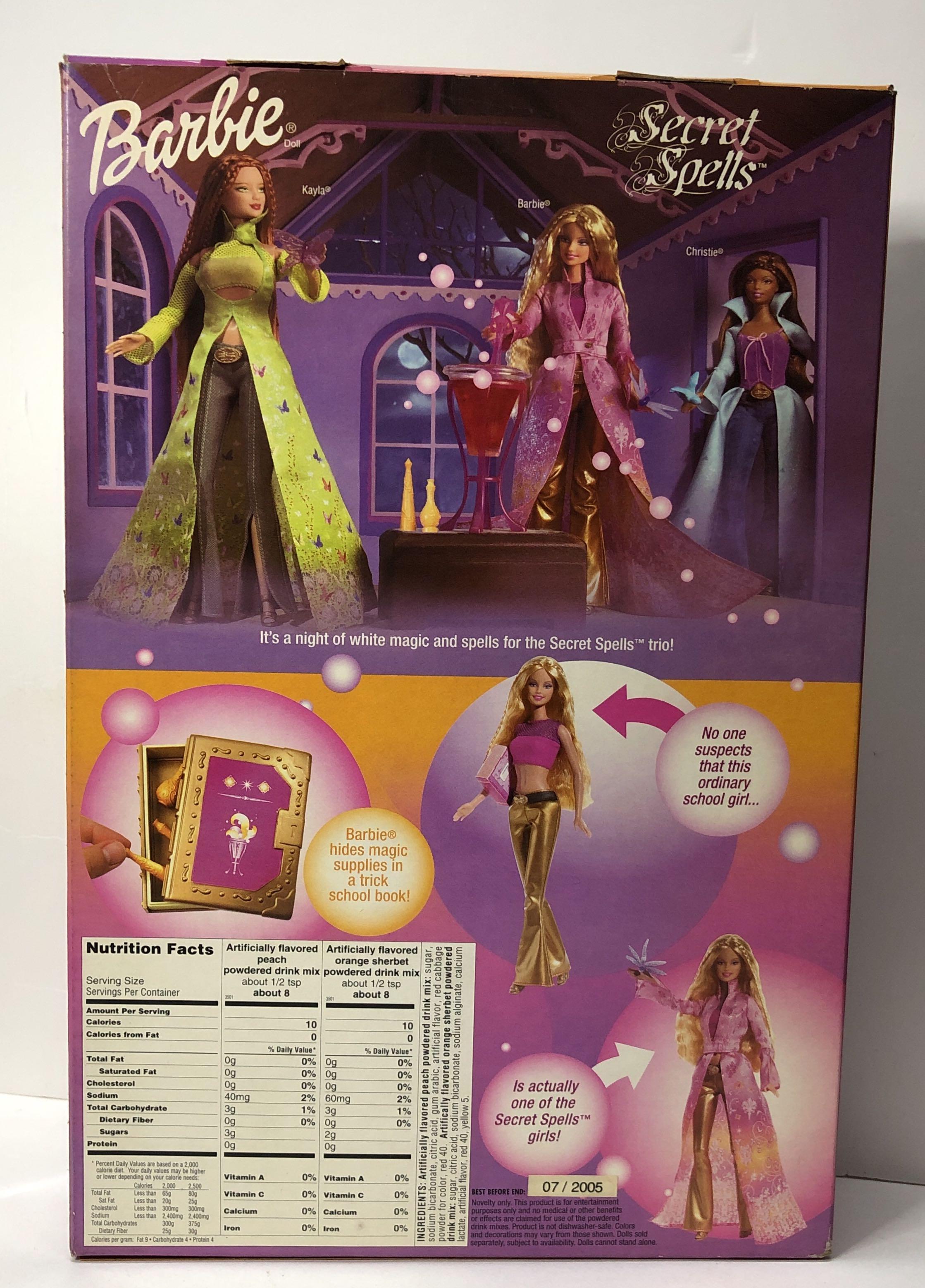 魔法芭比 2003 Secret Spells Barbie®, 興趣及遊戲, 玩具 & 遊戲類 - Carousell
