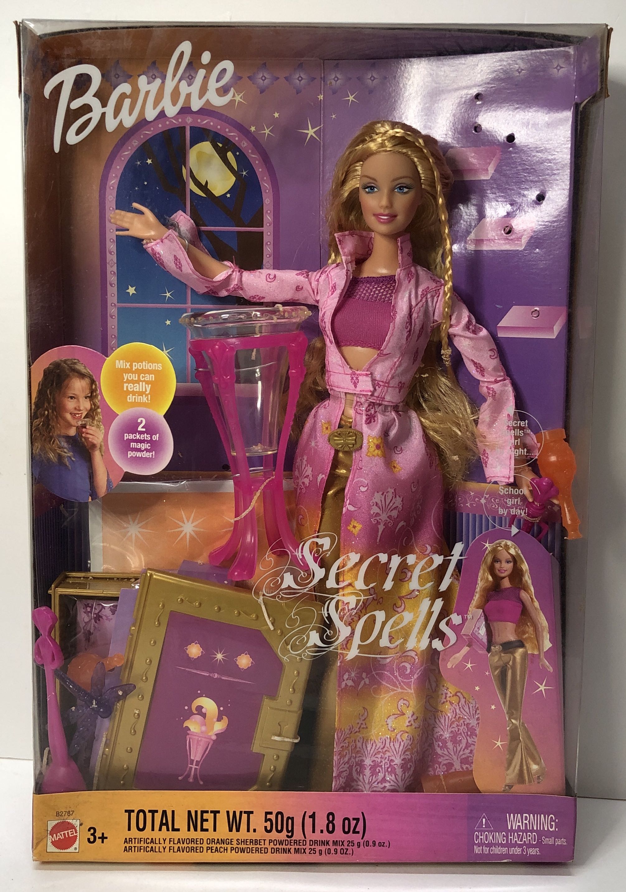 魔法芭比 2003 Secret Spells Barbie®, 興趣及遊戲, 玩具 & 遊戲類 - Carousell