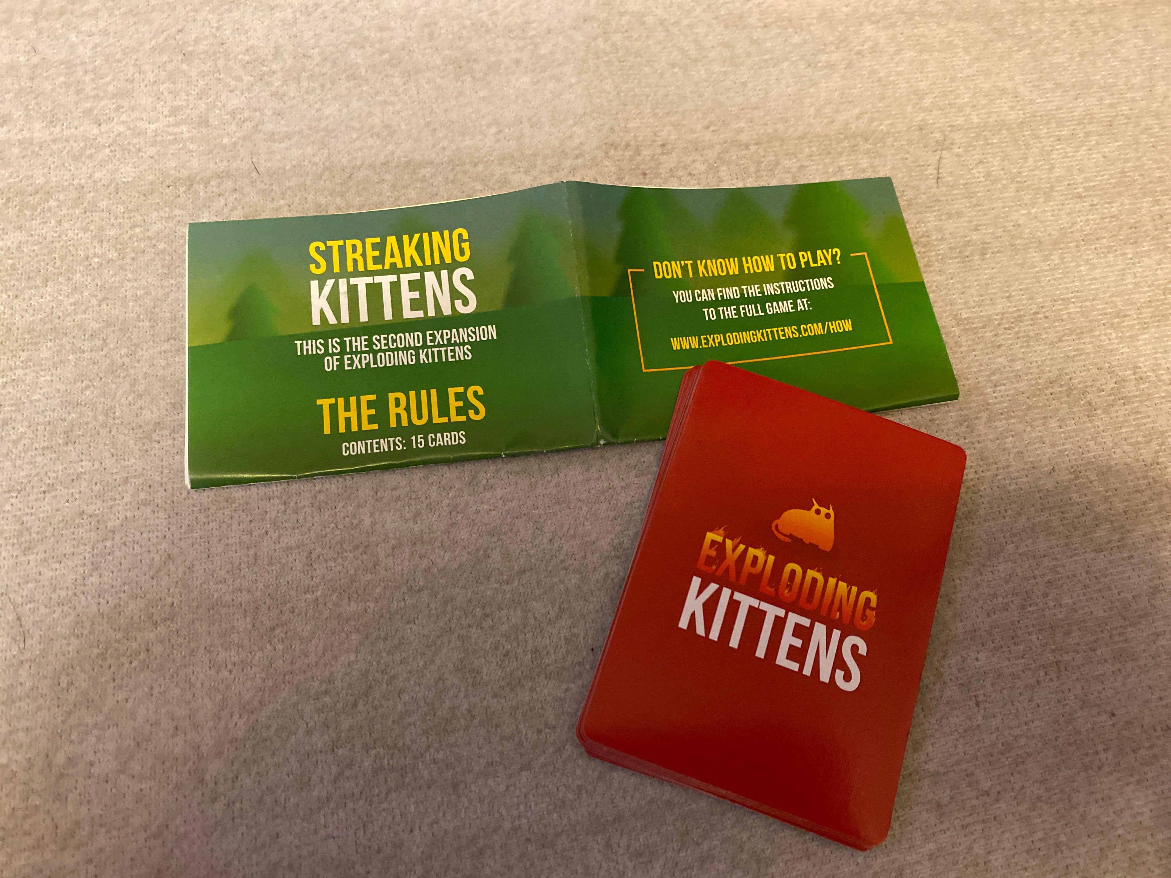 全新 Streaking kittens (2nd expansion pack) exploding kittens 爆炸貓 擴充牌(第二代 ...