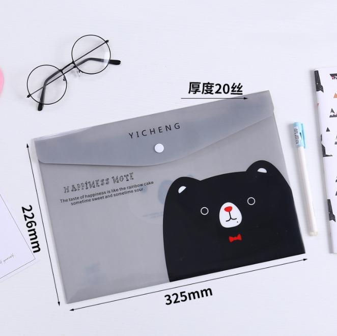 A4 size cartoons animals pocket folder with button Office & Student ...