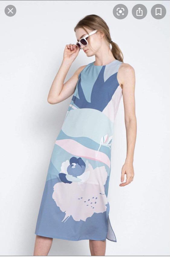 All Would Envy Horizontal Slit Midi Dress, Women's Fashion, Dresses ...