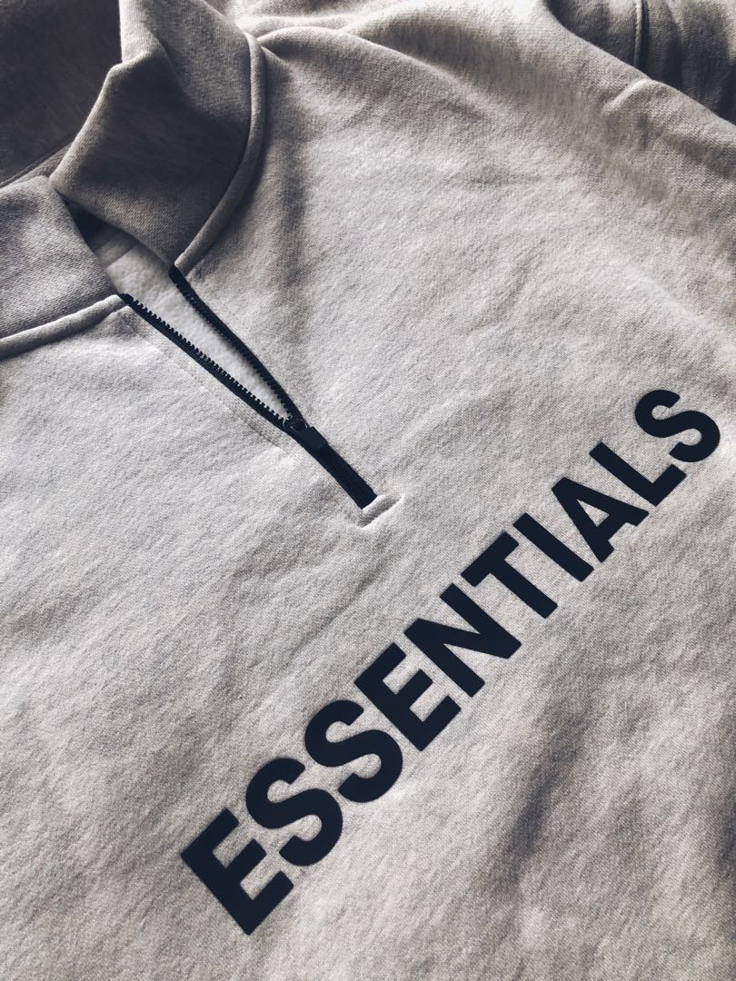 Essentials FOG Half zip sweatshirt, Men's Fashion, Tops & Sets, Hoodies ...