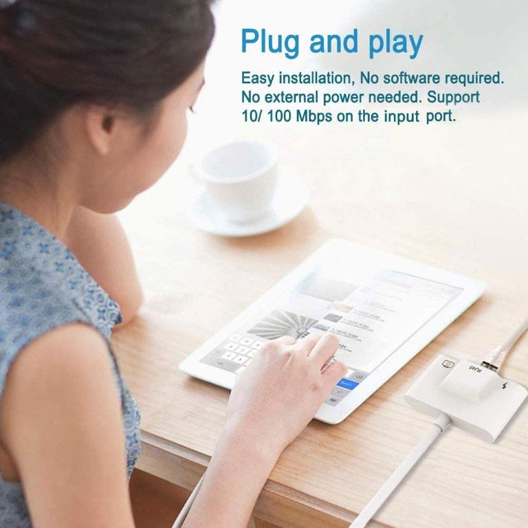 Ethernet Adapter, USB Camera Adapter, 3 in 1 RJ45 Ethernet Network LAN ...