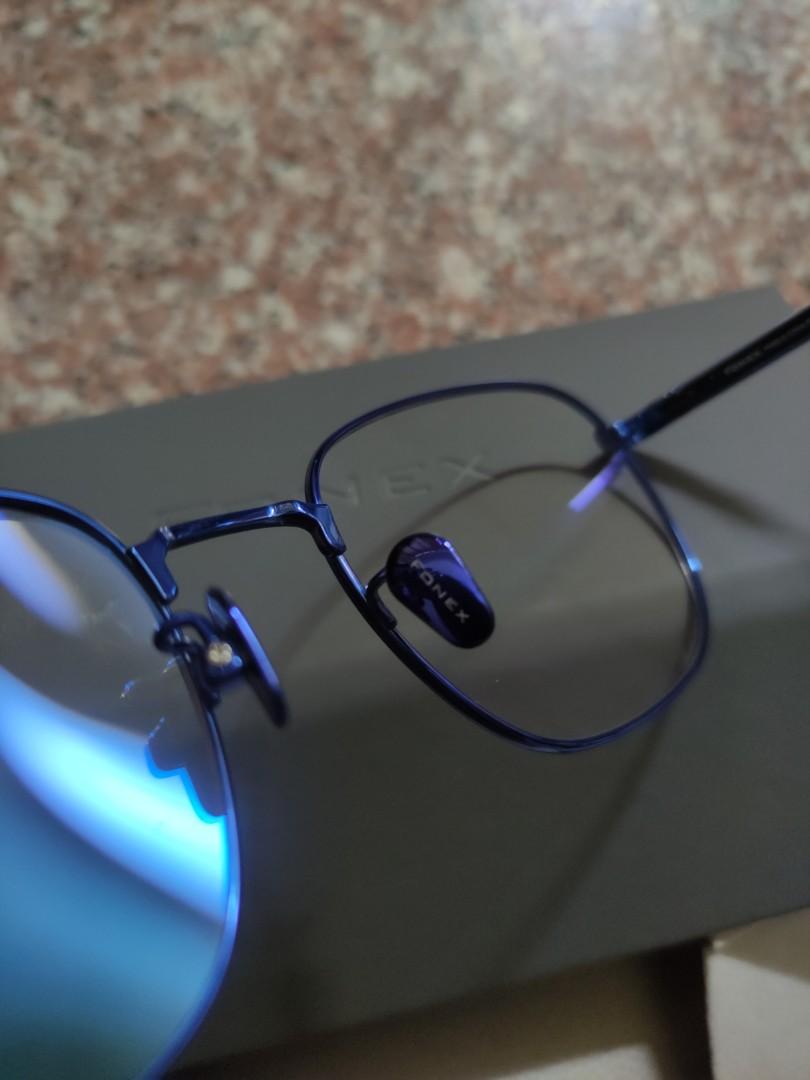 Fonex titanium spring spectacle frame (blue), Women's Fashion, Watches ...