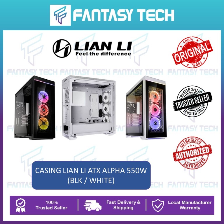 LIAN LI CASING ATX ALPHA 550W (BLK / WHITE), Computers & Tech, Parts ...