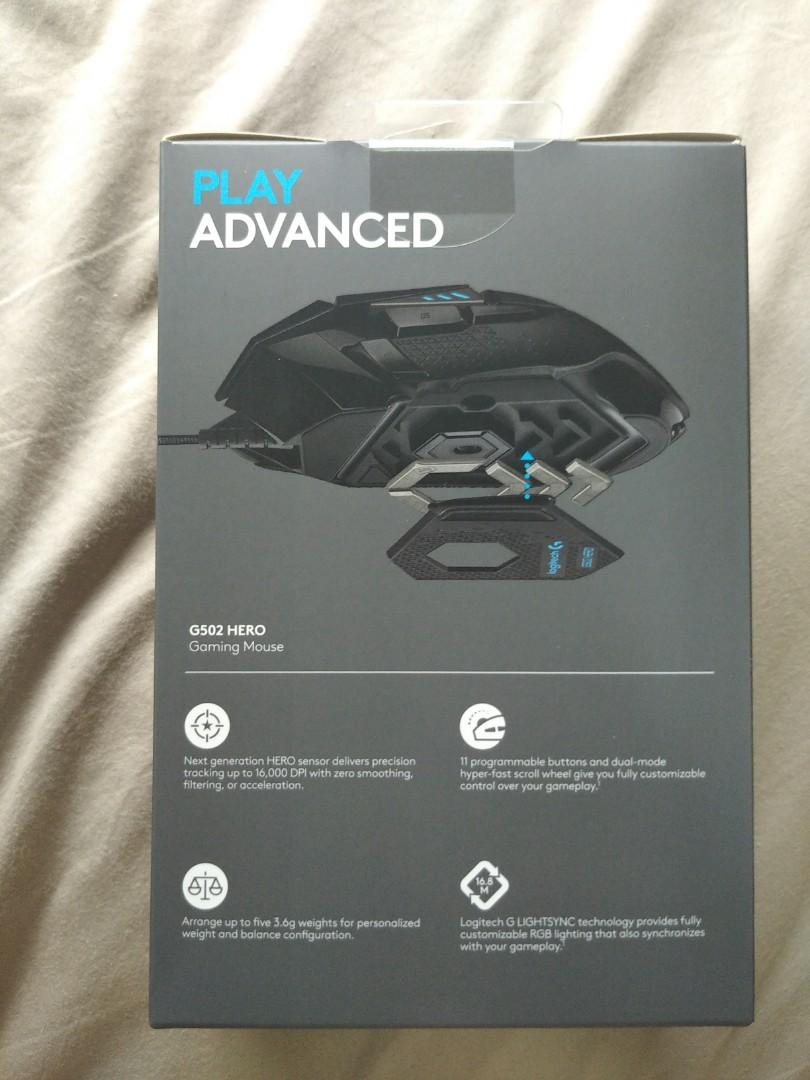 Logitech G502 HERO High Performance Gaming Mouse, Computers & Tech ...
