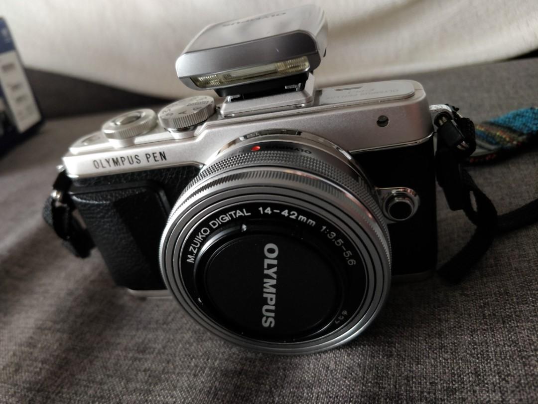 Olympus pen EPL 7 with VF 4 viewfinder, Photography, Cameras on Carousell