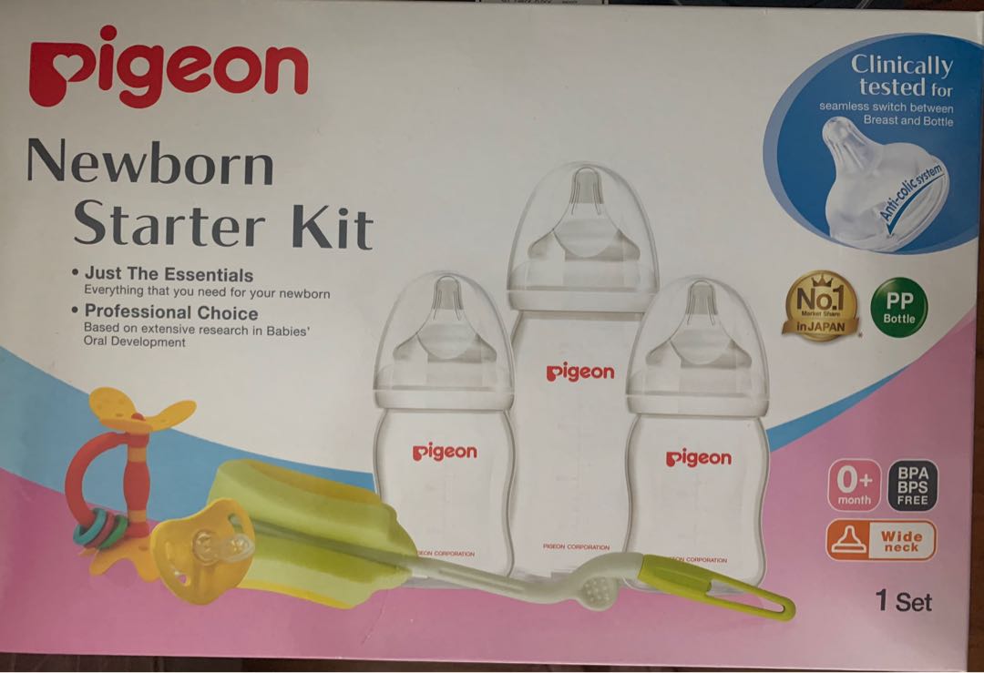 Pigeon newborn starter kit - milk bottles , Babies & Kids, Nursing ...
