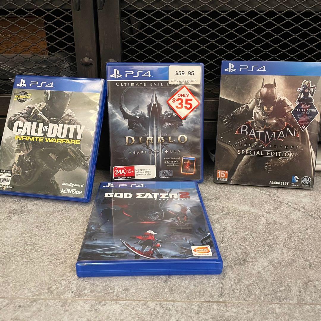 PS4 call of duty cod infinite warfare, diabolo 3 ultimate evil, God ...