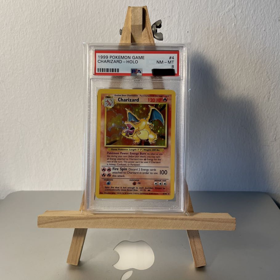 PSA 8 Charizard 1999 Base Set, Hobbies & Toys, Toys & Games on Carousell
