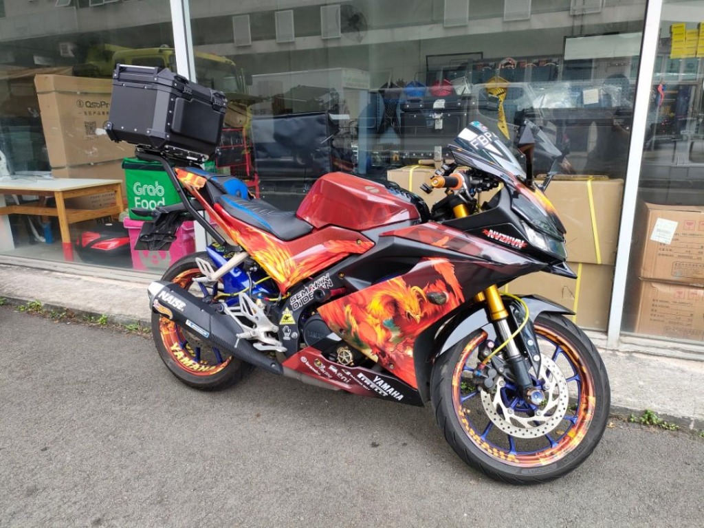 R15 V3 box rack heavy duty Kappa rack aluminium box, Motorcycles ...