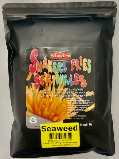Shakers Fries Sprinkle Seaweed Flavor 500g, Food & Drinks, Packaged ...