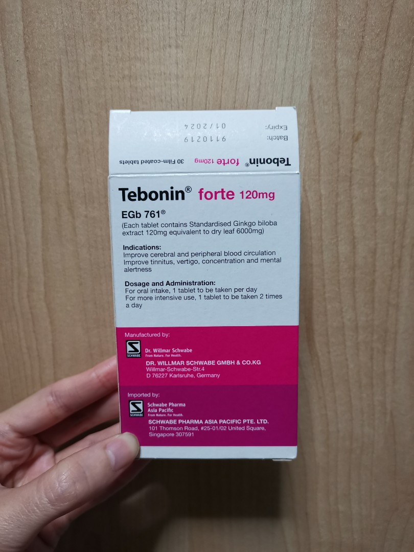 Gingko Biloba Tebonin® Forte 120mg, Health & Nutrition, Medical ...