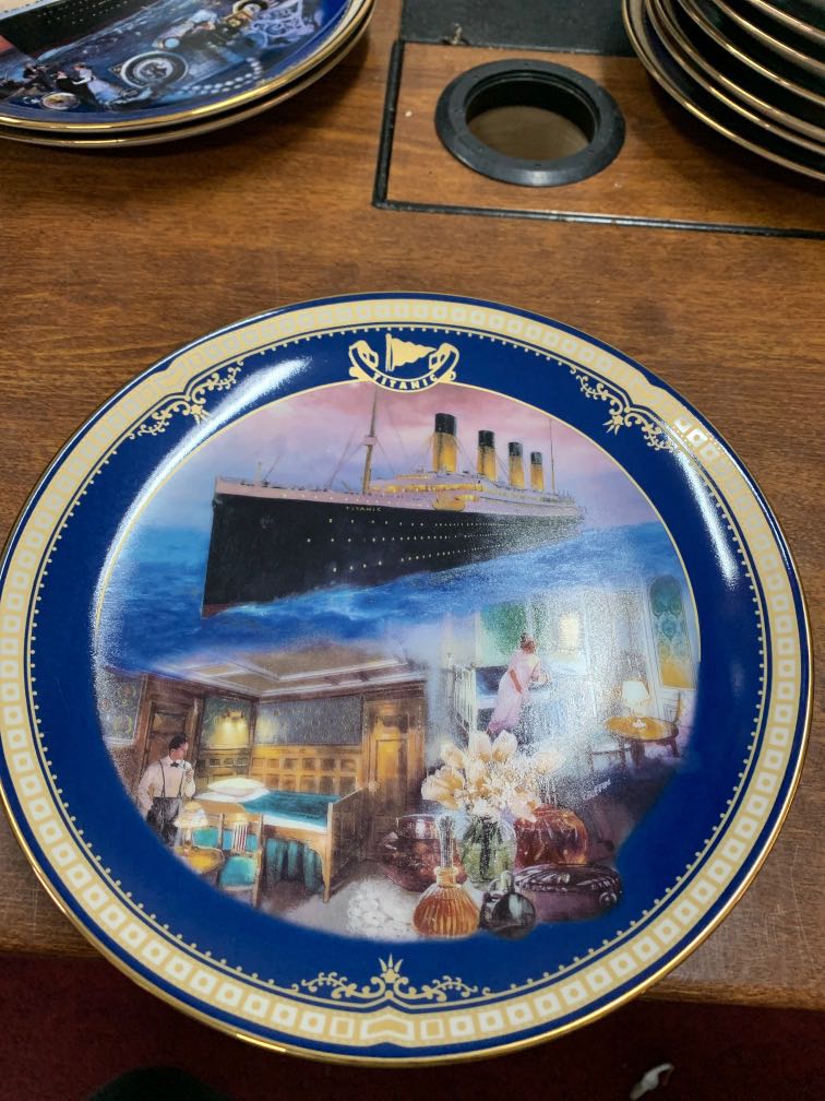Titanic theme plate part 2, Furniture & Home Living, Kitchenware ...