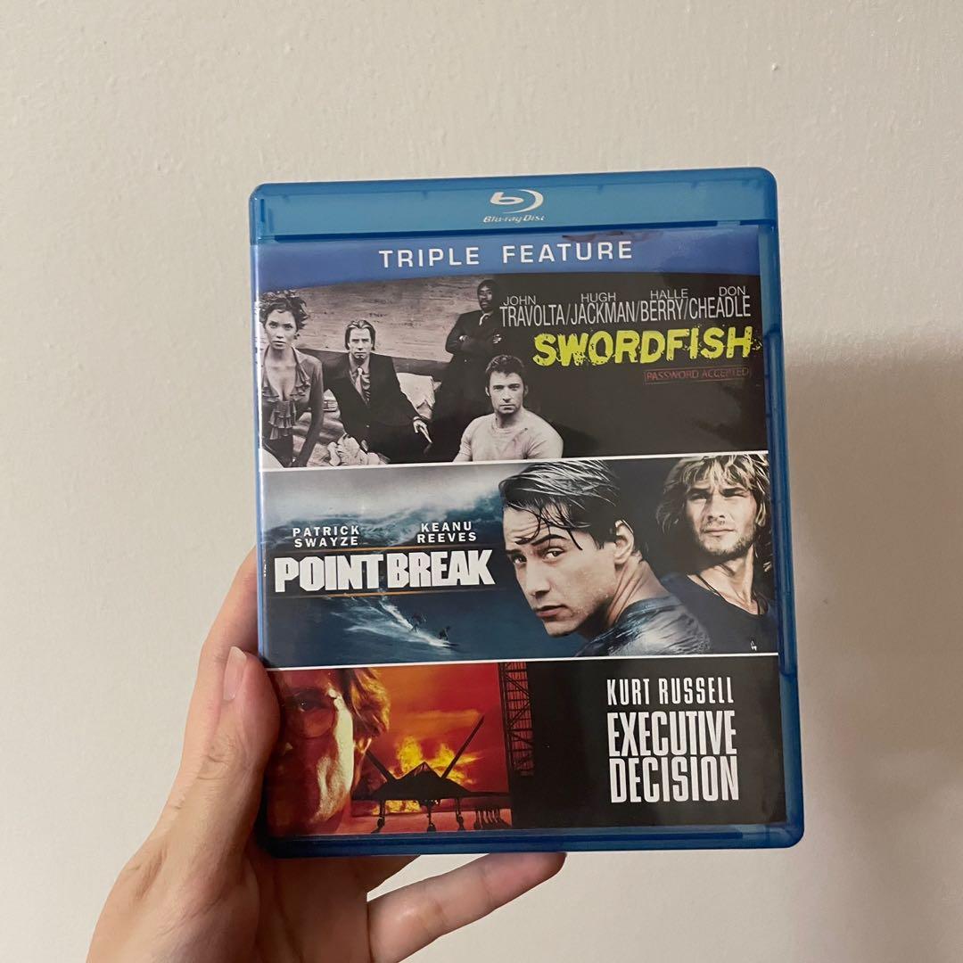 Triple feature blu ray movie swordfish point break executive decision, TV & Home Appliances, TV ...