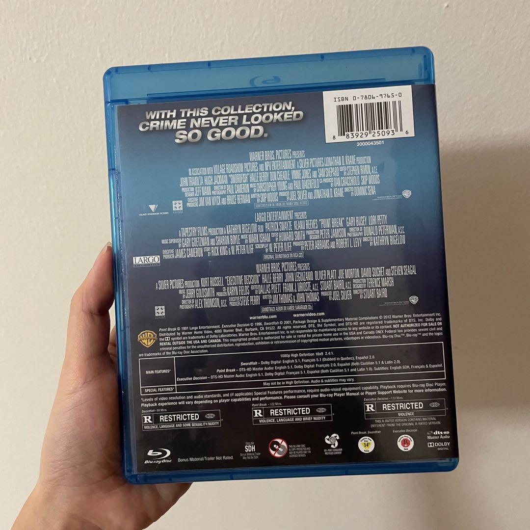 Triple feature blu ray movie swordfish point break executive decision, TV & Home Appliances, TV ...