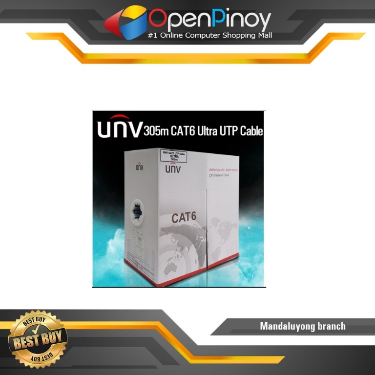 UNV 305meters CAT6 Ultra UTP Cable (INDOOR), Furniture & Home Living ...