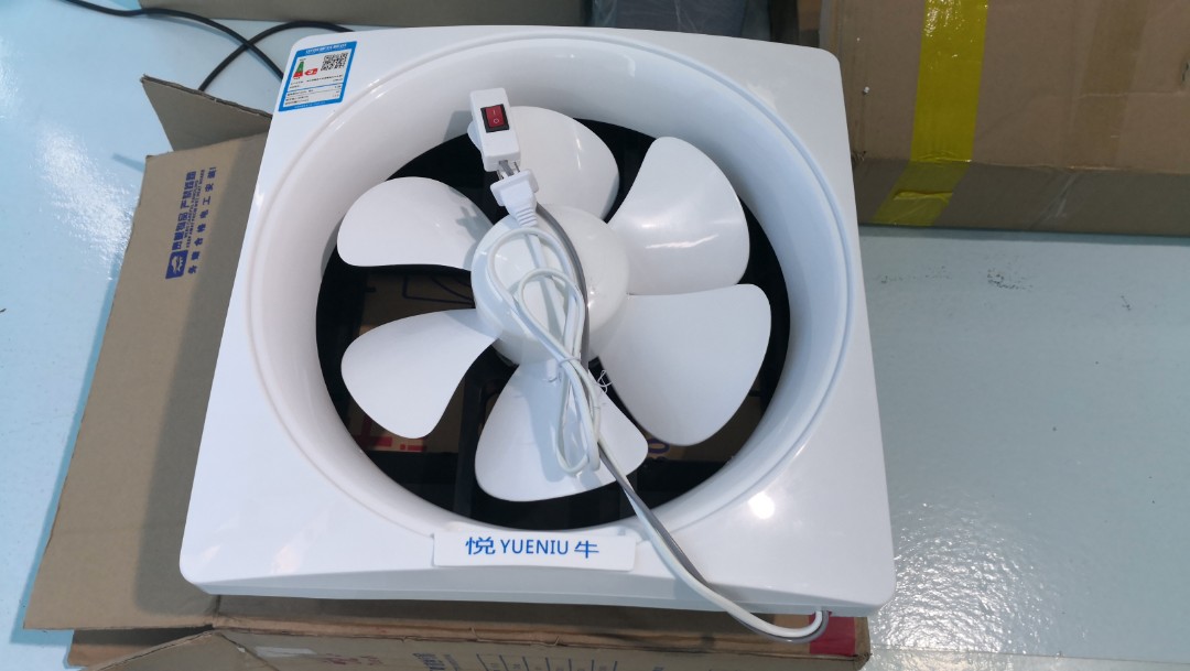 Ventilation fan, 12 inches square, wall / partition mounted, Home ...
