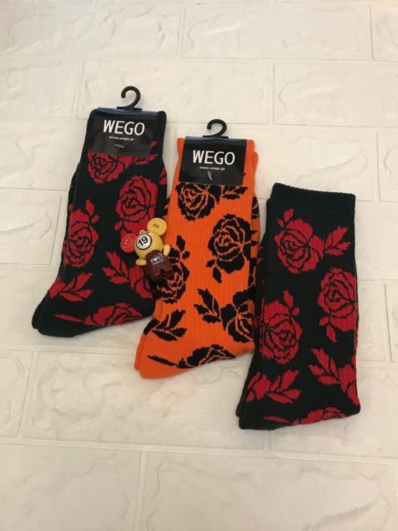 原裝日本Wego - unisex cushioned 中筒襪 （size: 25 - 27 cm) 1對, 男裝, 手錶及配件, 方巾 - Carousell