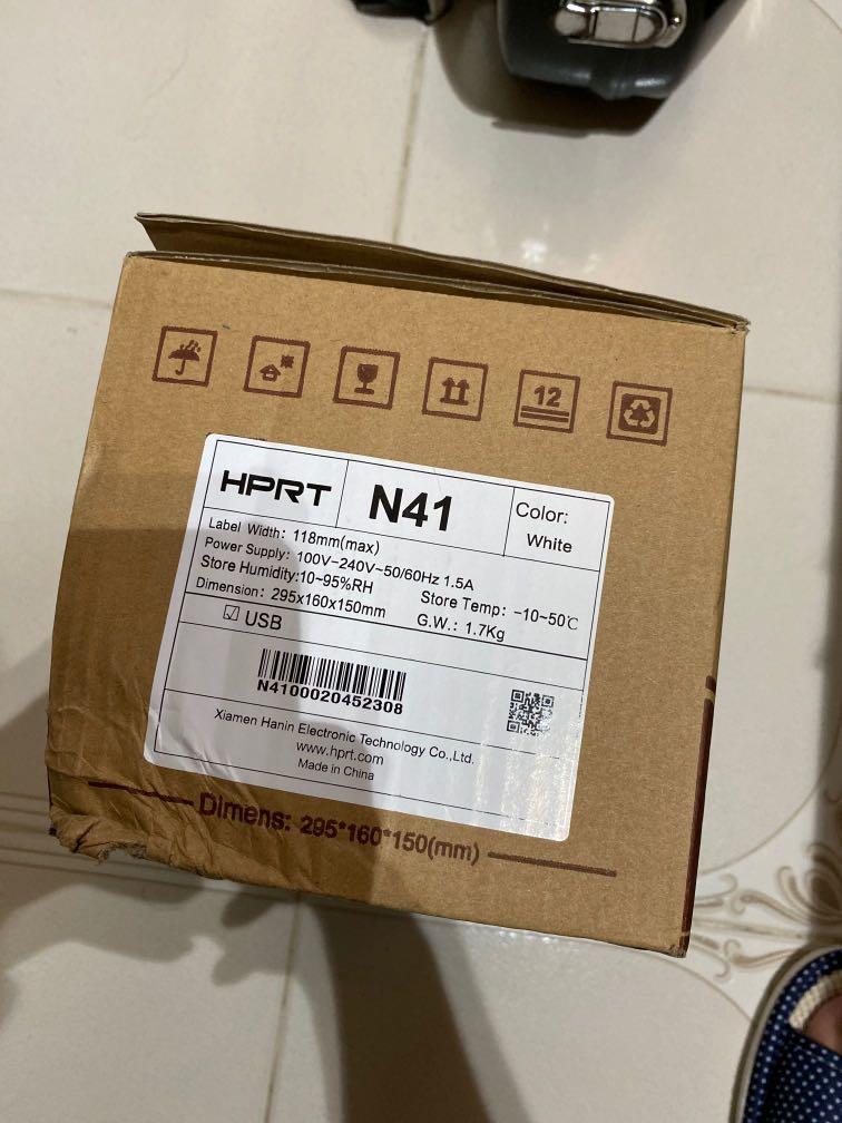 WTS: HPRT N41 label printer almost new usb, Computers & Tech, Printers ...
