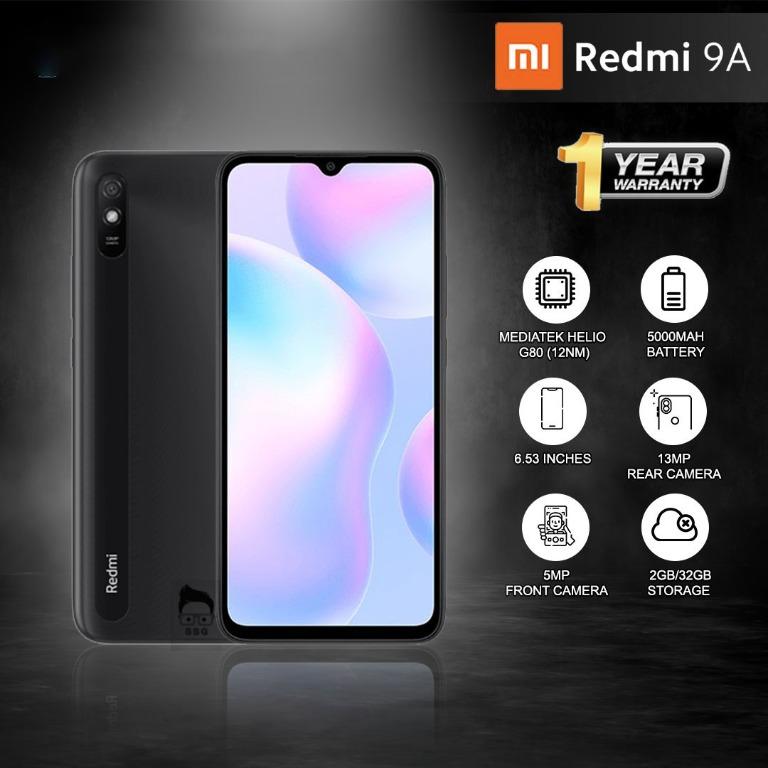 Xiaomi Redmi 9A 2GB + 32GB Global Version With 1 Year Local warranty ...